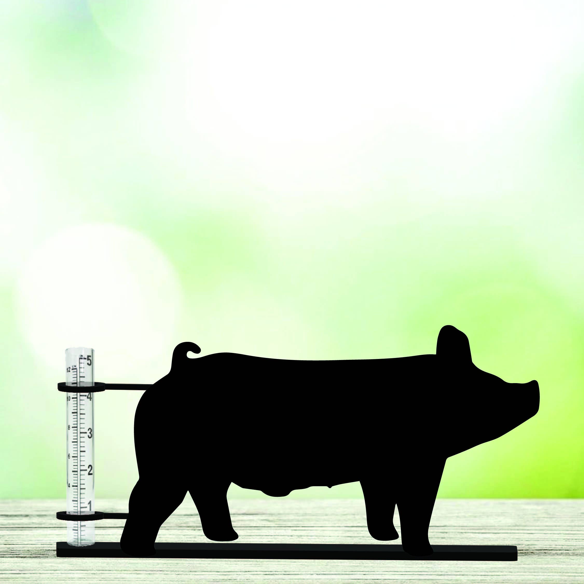 Show Pig Rain Gauge | Farm & Garden Decor