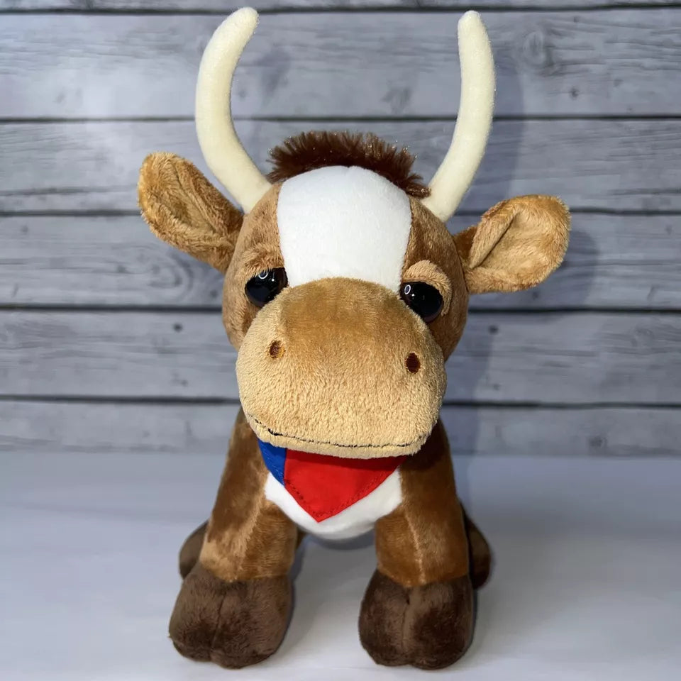 Cute longhorn Sitting Plush