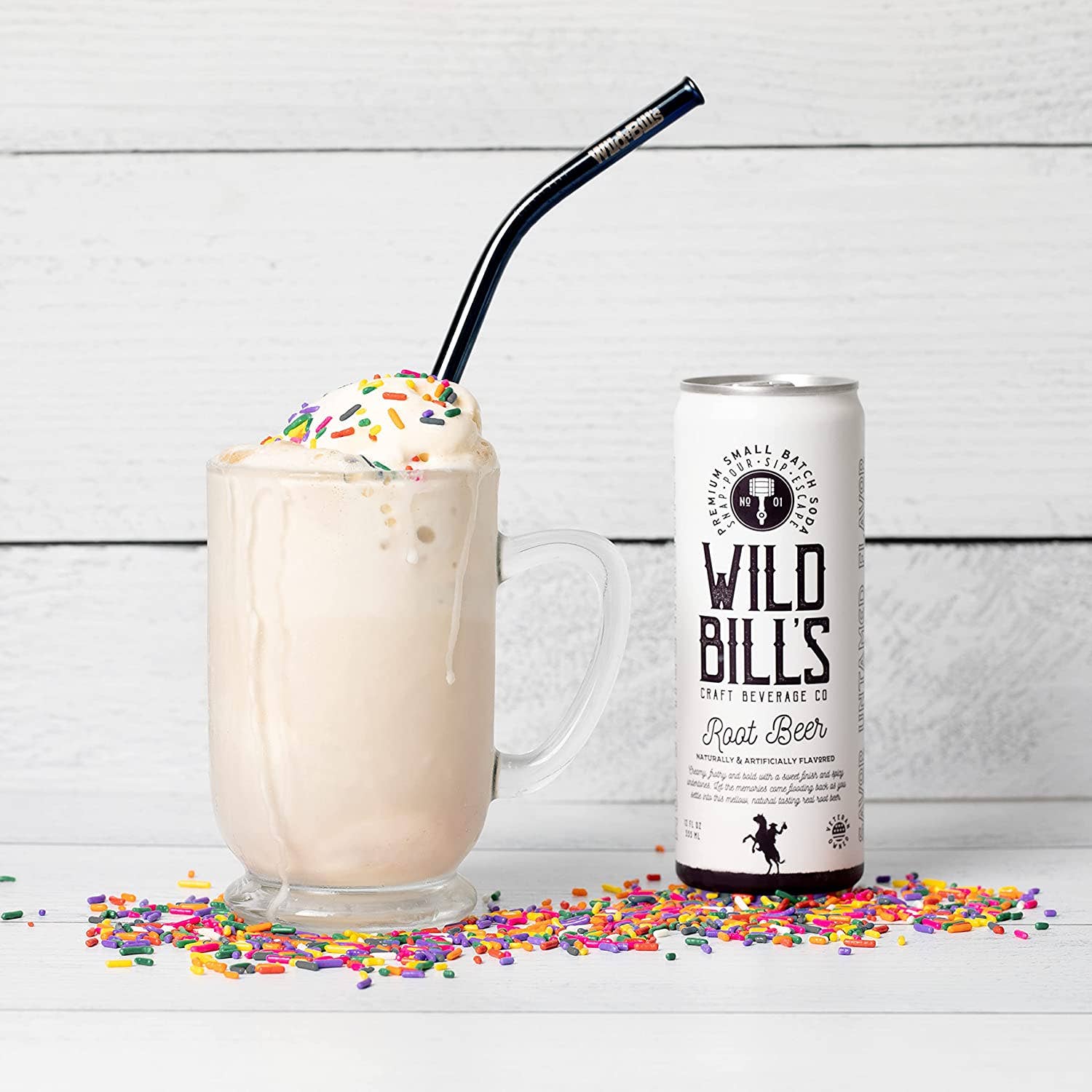 Wild Bill's - Root Beer Premium Cane Sugar Soda Can
